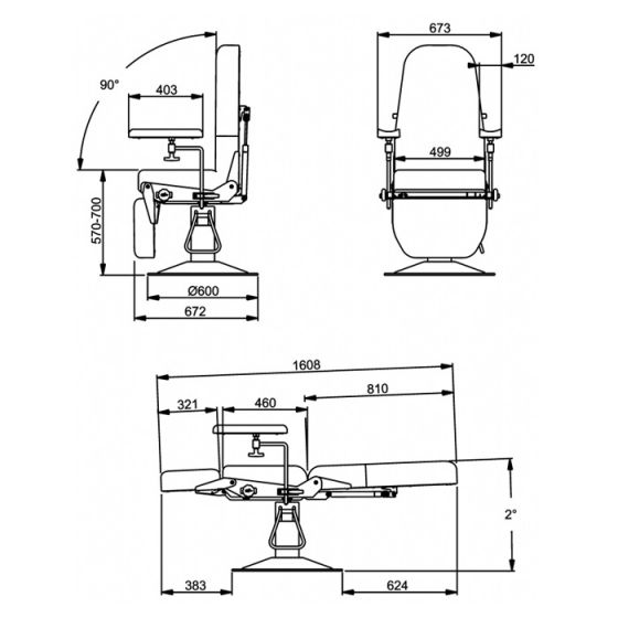 Beaumond sampling chair Sellerie Anatomique 2571 to €3,600.00